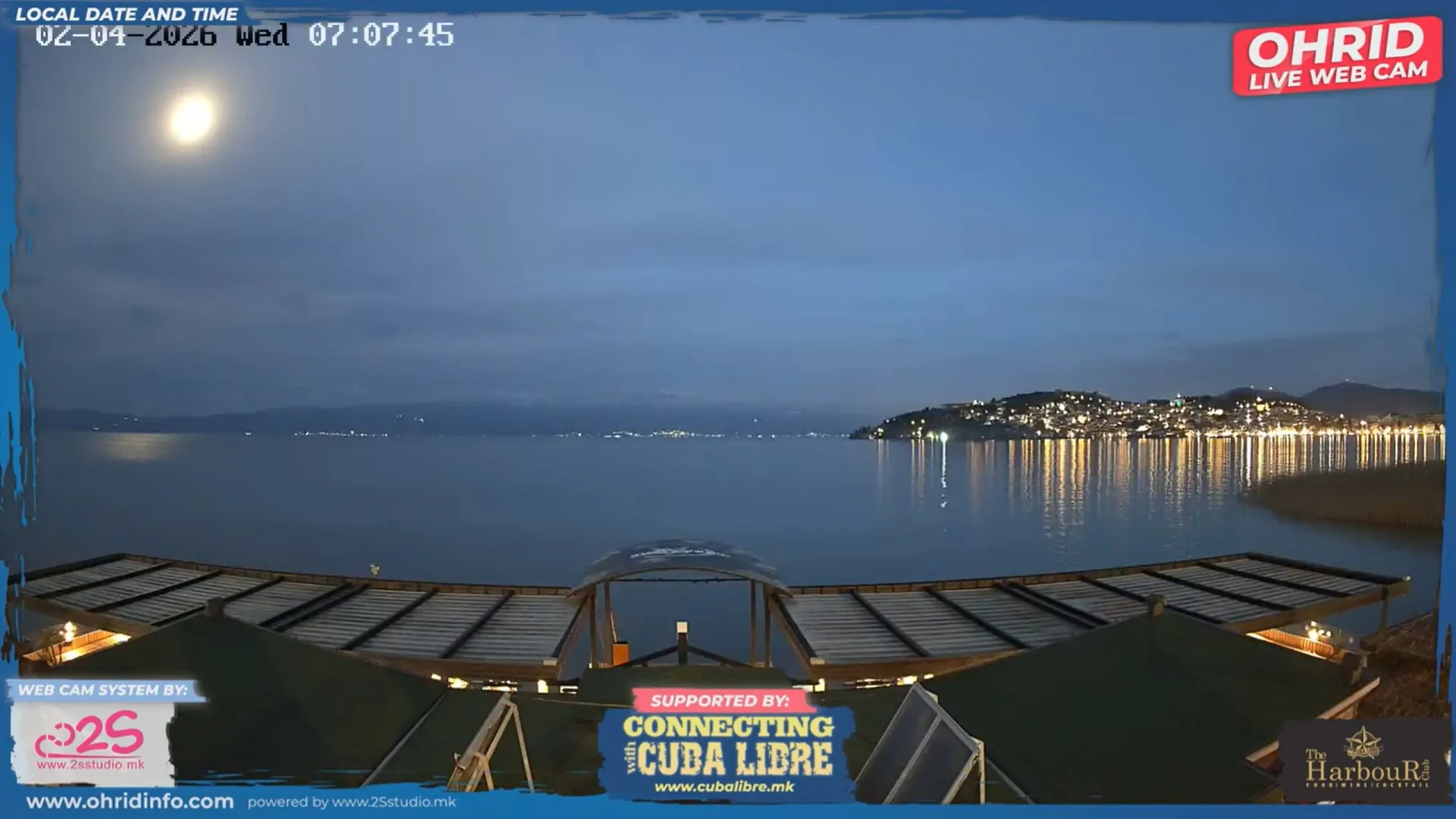 Cuba Libre Beach Live Camera - Ohrid, North Macedonia
