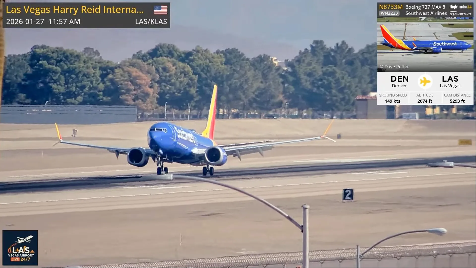 Runway Live Camera - Harry Reid International Airport (LAS)